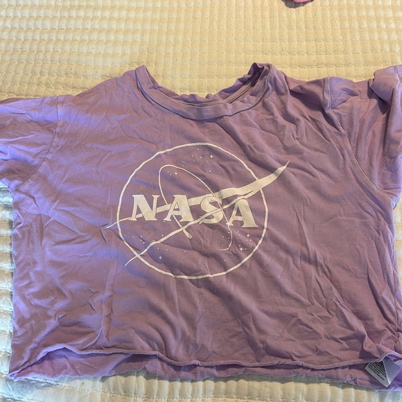 aerie | Tops | Nasa Purple Crop Top | Poshmark